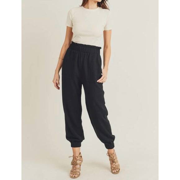 DOE AND RAE | Pants & Jumpsuits | New Doe And Rae Paper Bag Joggers In ...